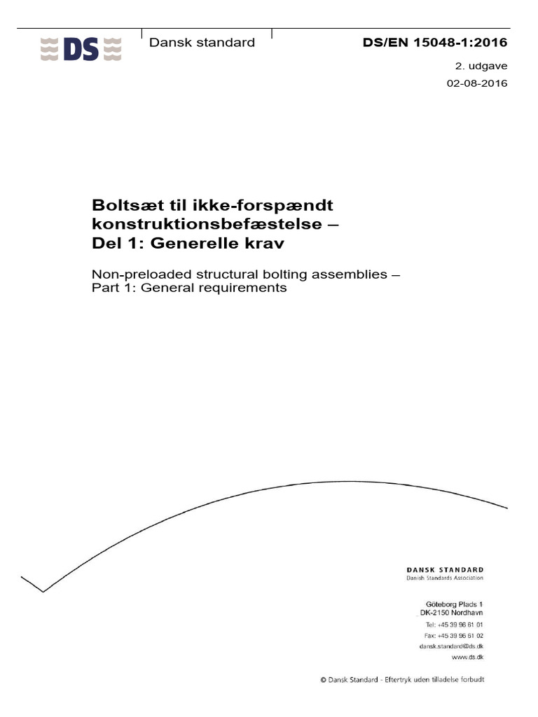 En 15048-1 2016 | PDF