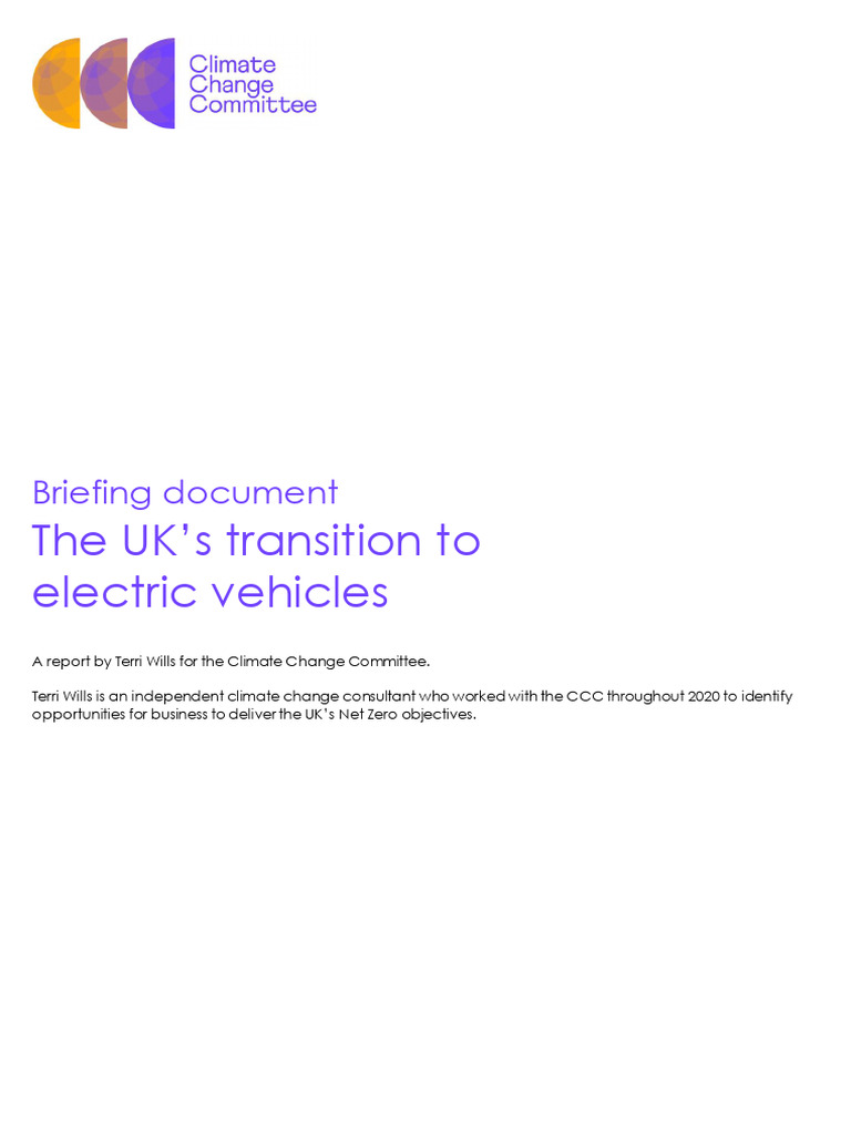 UK Electric Vehicle Transition Report | PDF | Electric Vehicle | Car