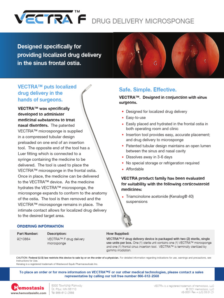 VE 0001 Rev A Vectra F Sales Literature US | PDF