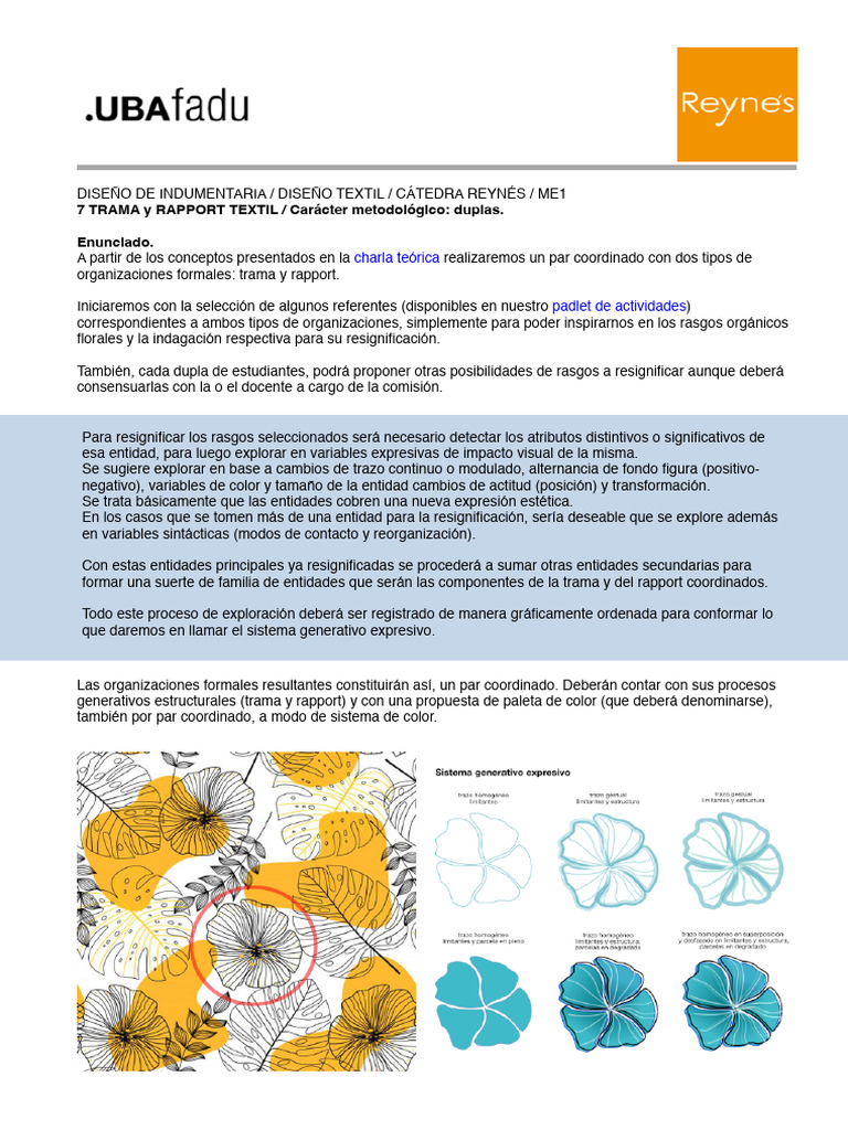 7 TRAMA y RAPPORT TEXTIL ME1 2024 | PDF