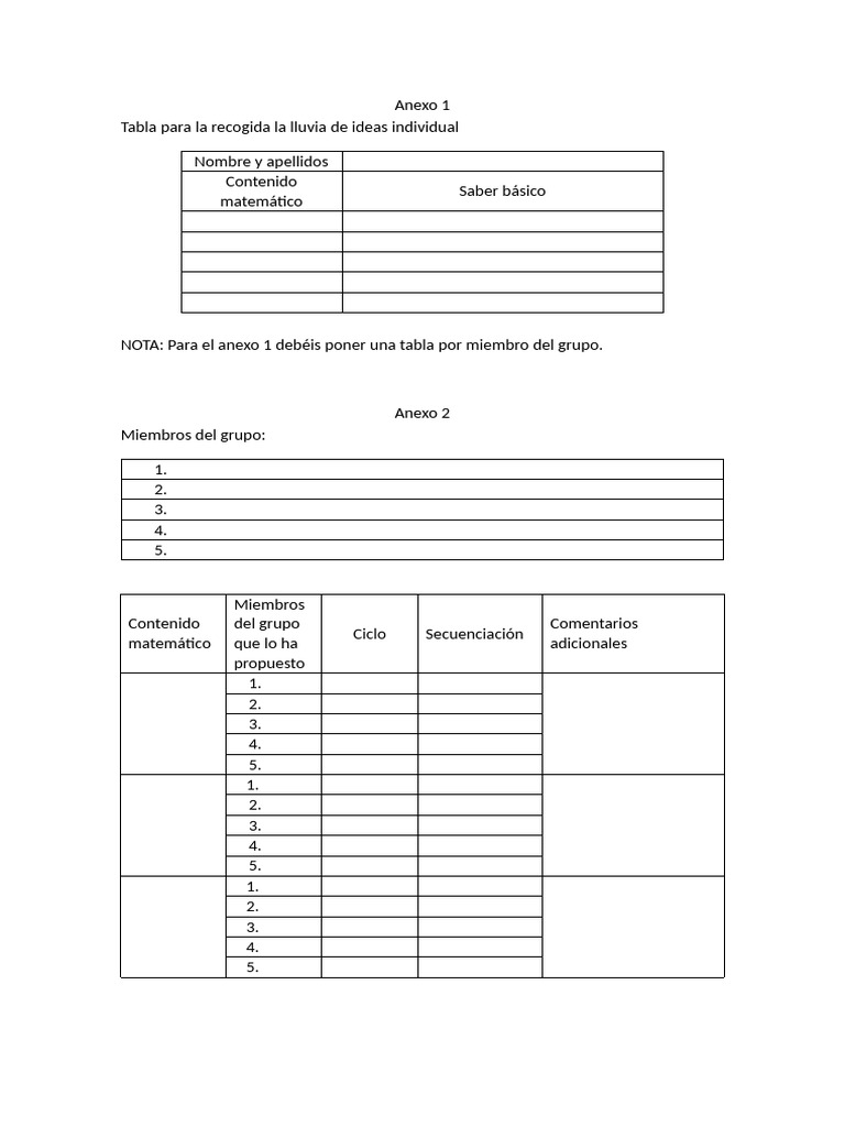 Actividad 2. Anexos | PDF