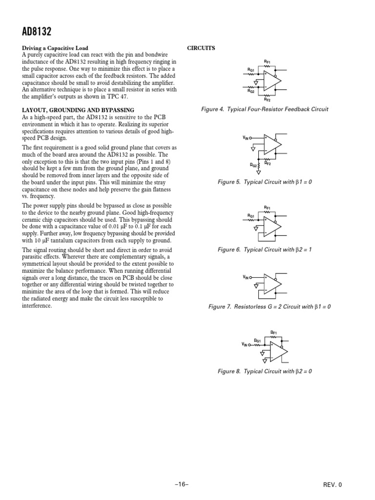 AD8132 Circuits | PDF