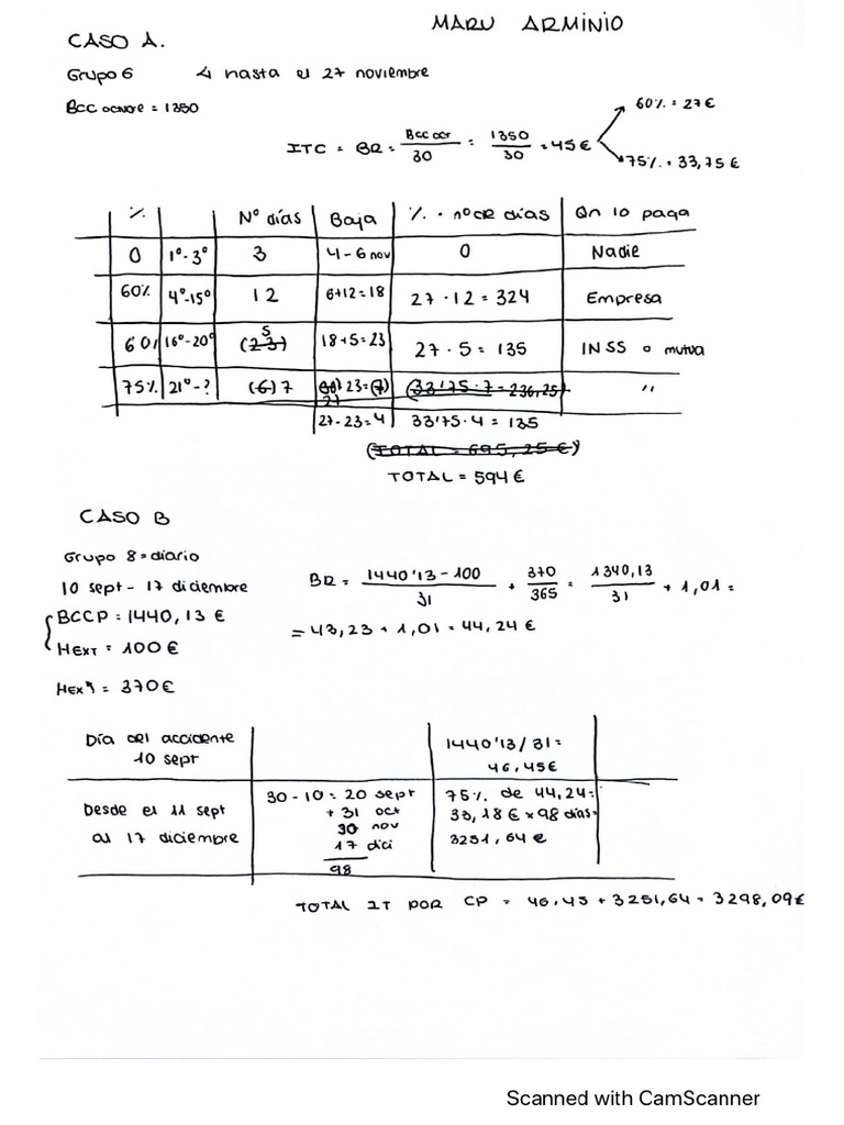 Caso a y Caso b Maru | PDF