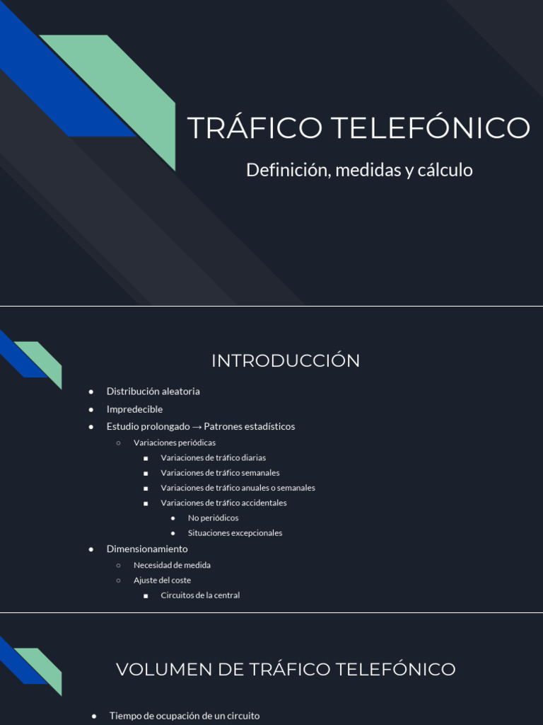 Tráfico Telefónico Teoría | PDF