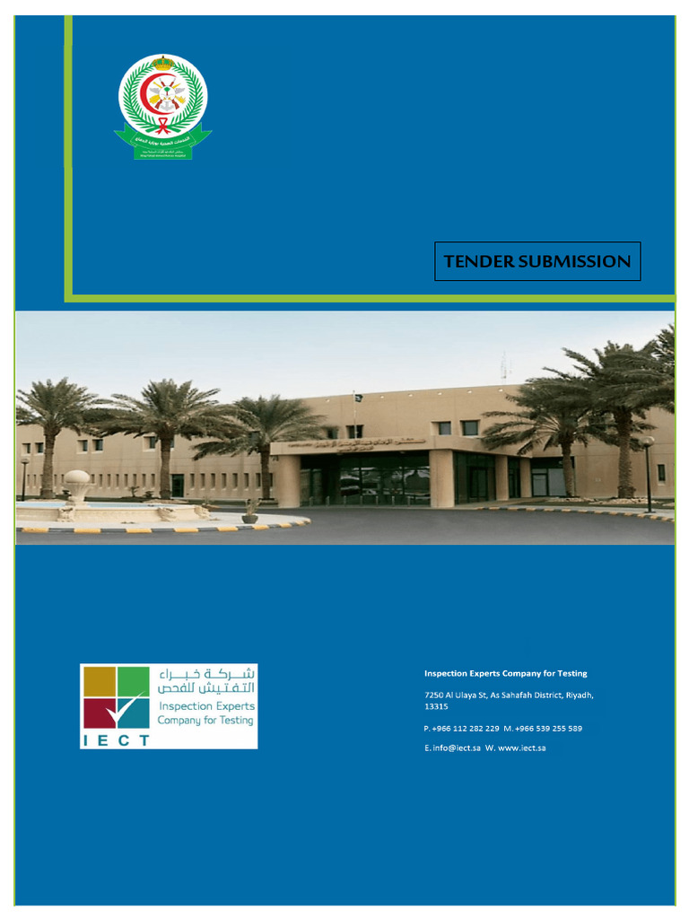 IECT Tender Submission V2 Al Ahsa Hospital | PDF | Water | Water Conservation