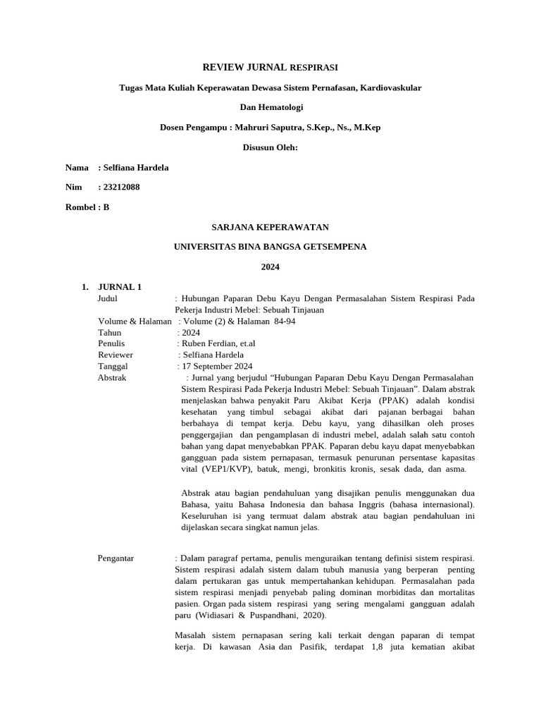 Review Jurnal 3 Selfi | PDF