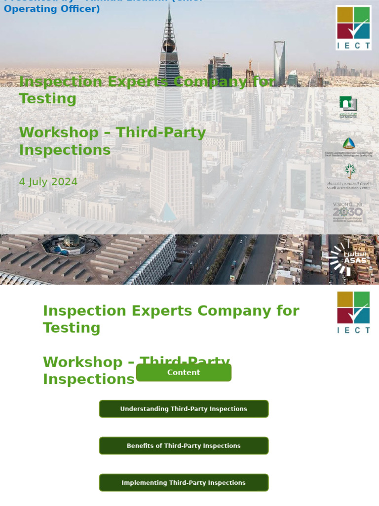 ASAS Workshop - Third-Party Inspections V4 | PDF