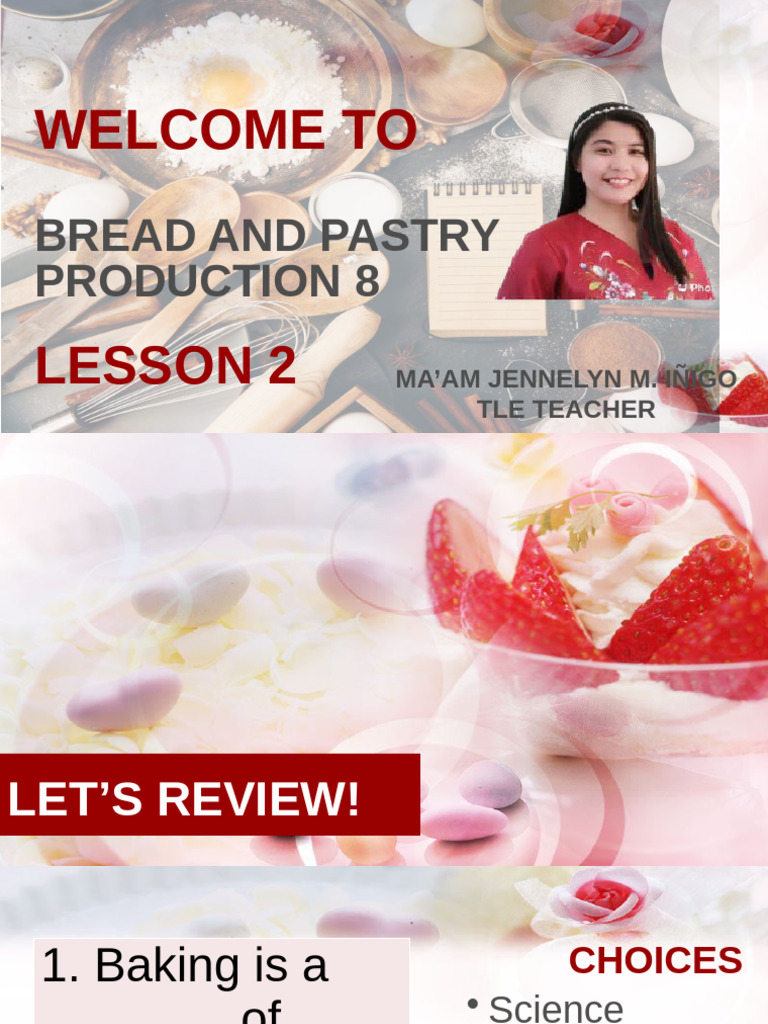 Welcome To: Bread and Pastry Production 8 | PDF | Breads | Dough