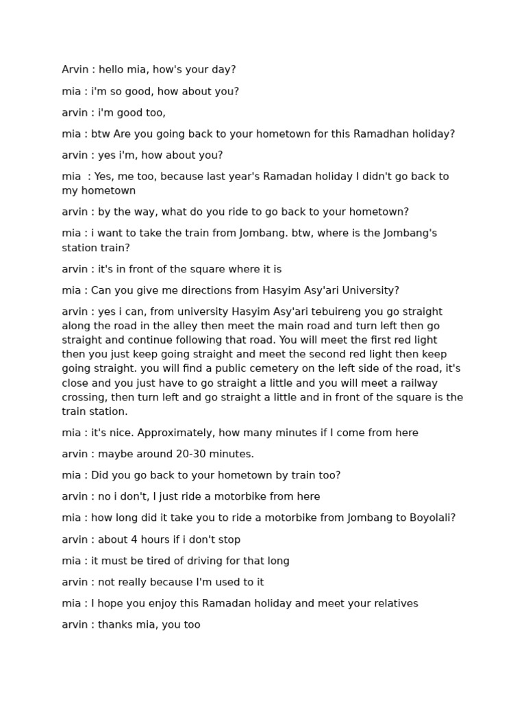 Dialog (Arfin, Mia) | PDF