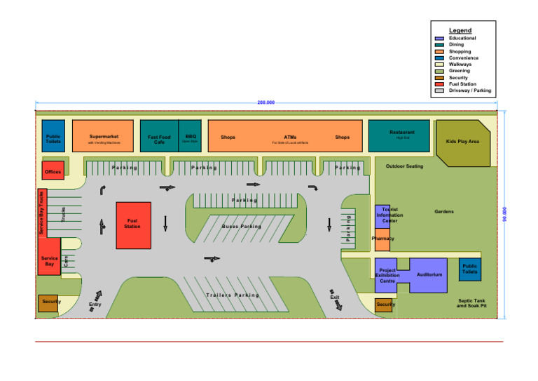 Rest Area Layout | PDF