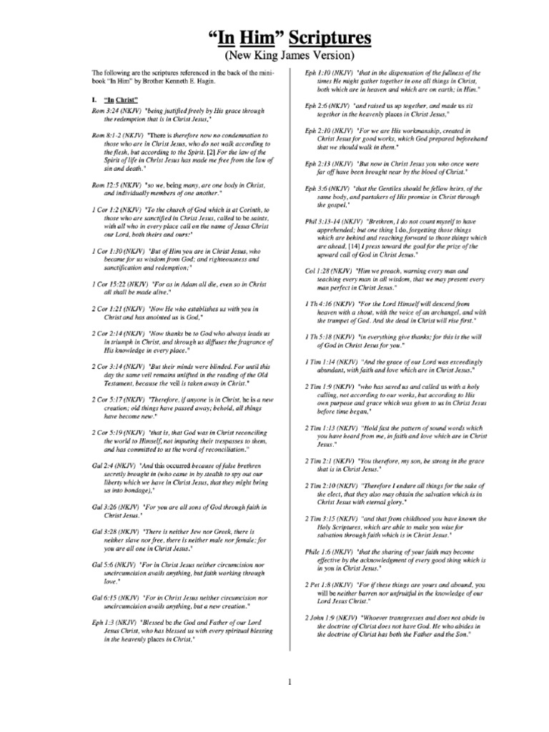 In Him Scriptures | PDF