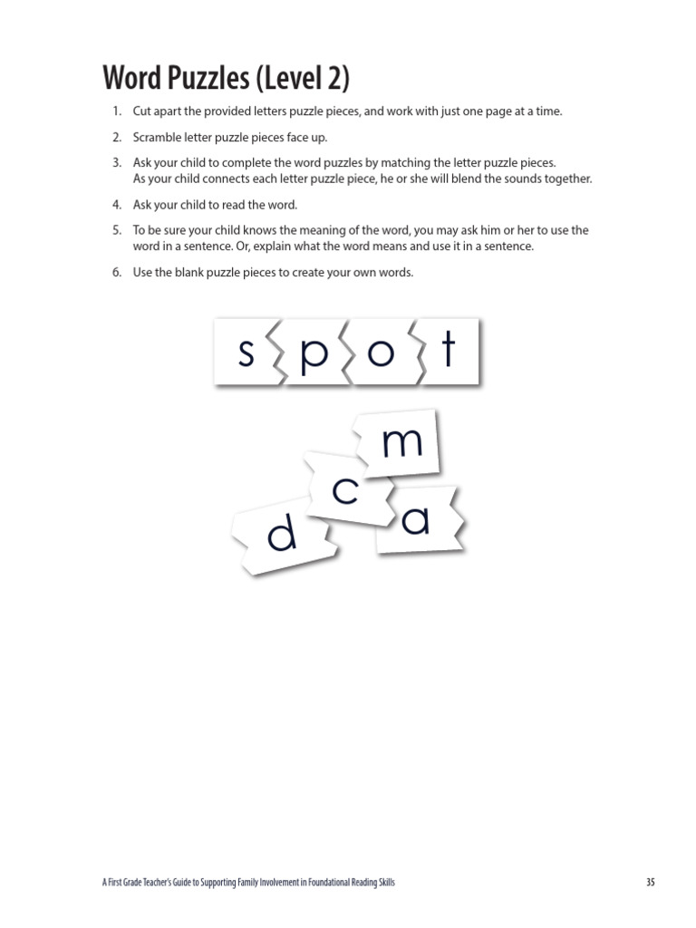 Word Puzzles Level 2 | PDF