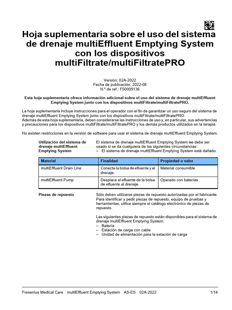 Drenajes MultiFiltrate PRO | PDF