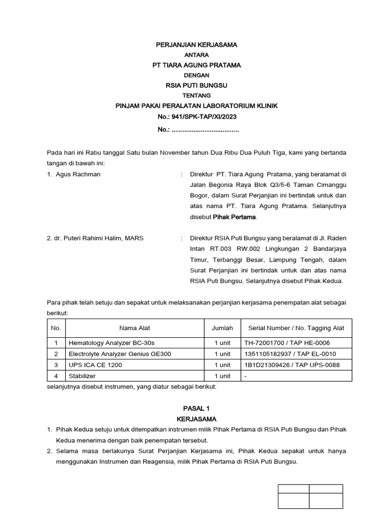 941 SPK RS. Puti Bungsu BC-30s Dan Genius GE300 (Semua Alat) | PDF