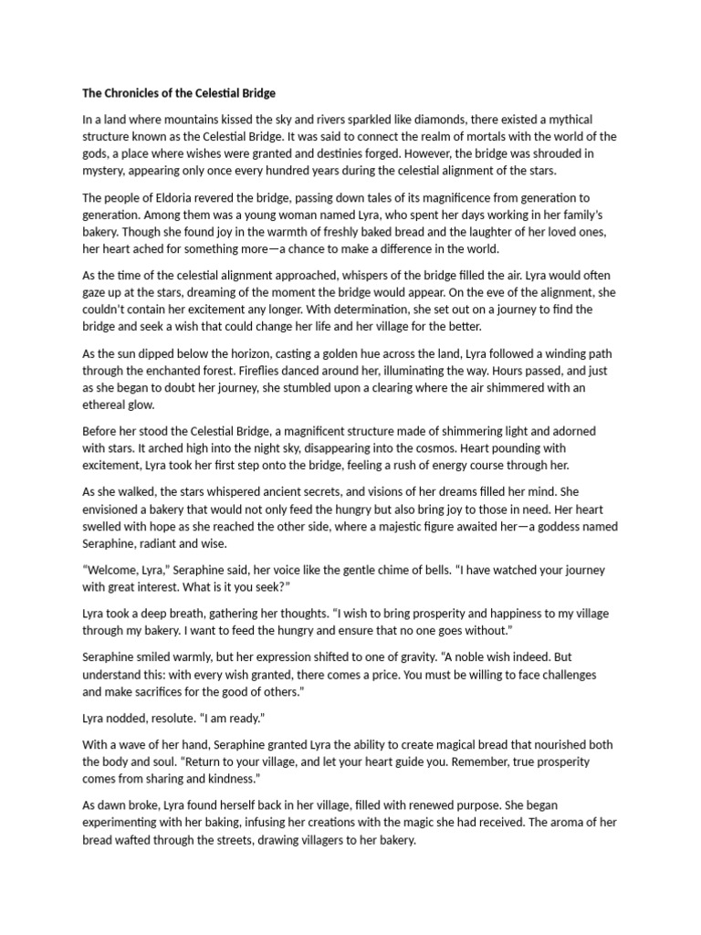 The Chronicles of The Celestial Bridge | PDF