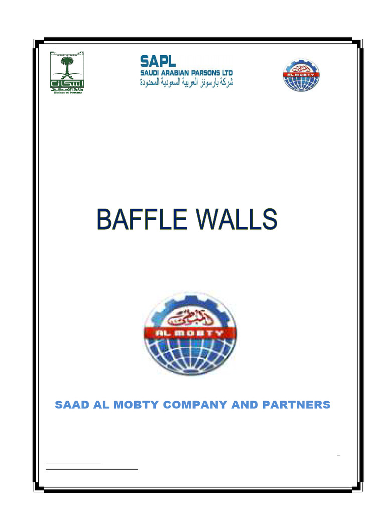 Method Statement For BAFFLE WALLS | PDF