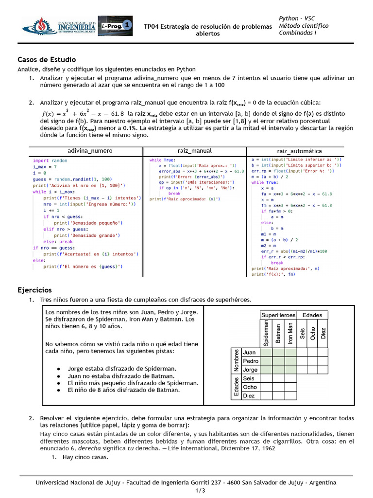 Iprog 232 TP04 Metodo Científico | PDF