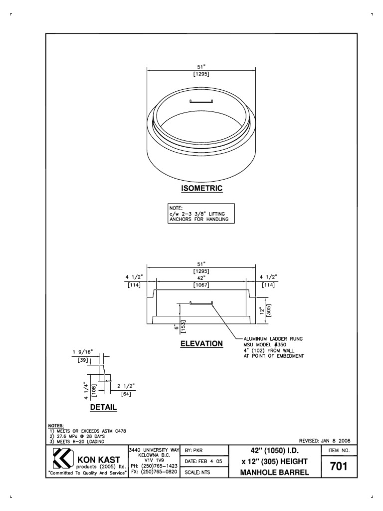 Manhole Barrel Complete Catalogue | PDF