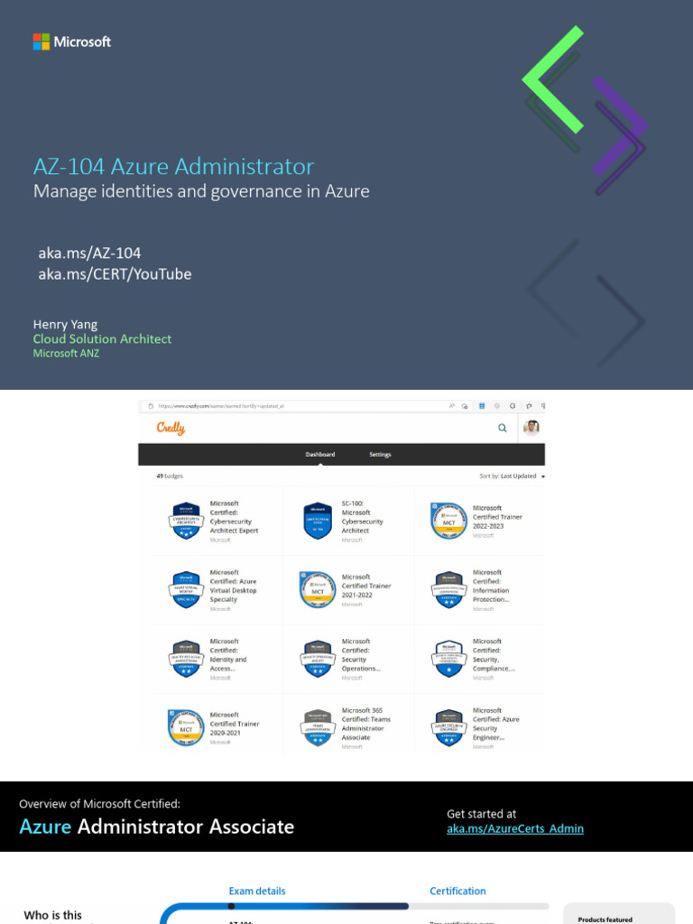 Azure Administrator AZ104 Manage Identities and Governance | PDF