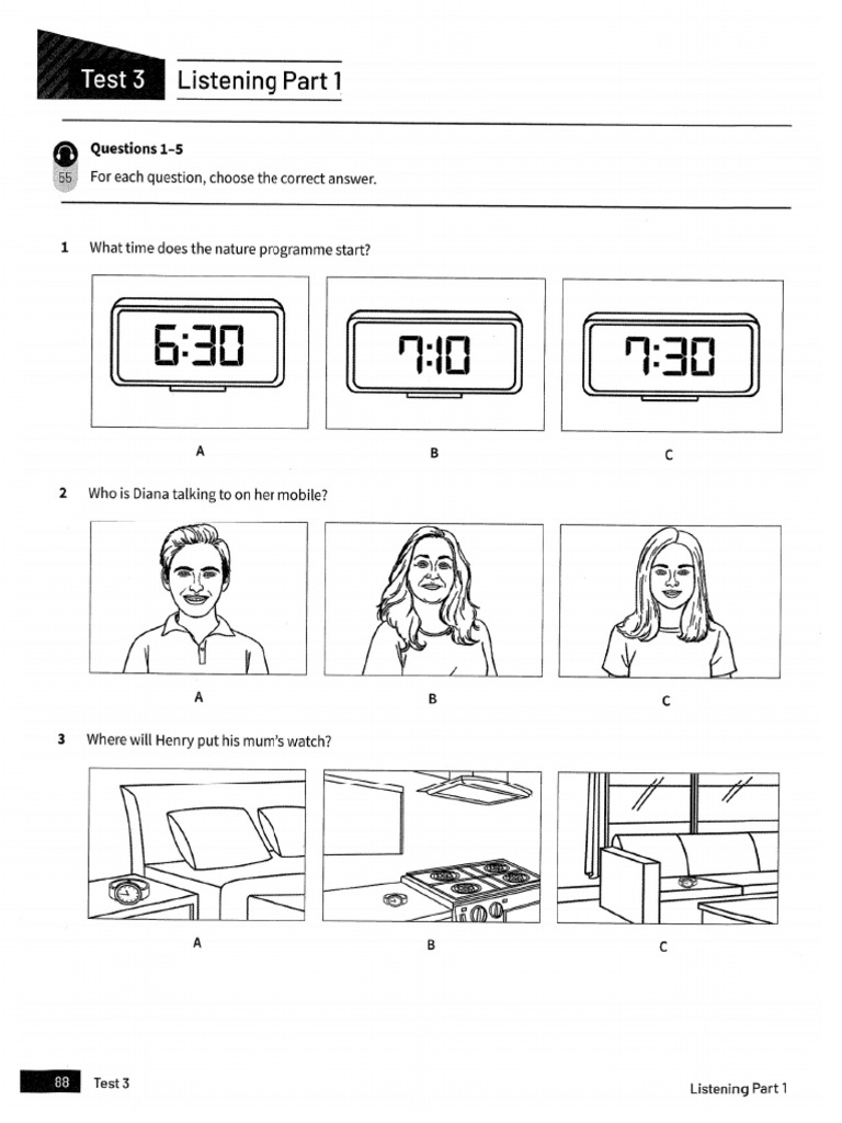 Listening Test 4 Ket Trainers | PDF