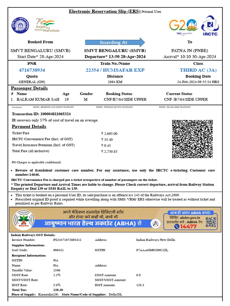 Railway Document | PDF | Identity Document | Finance & Money Management