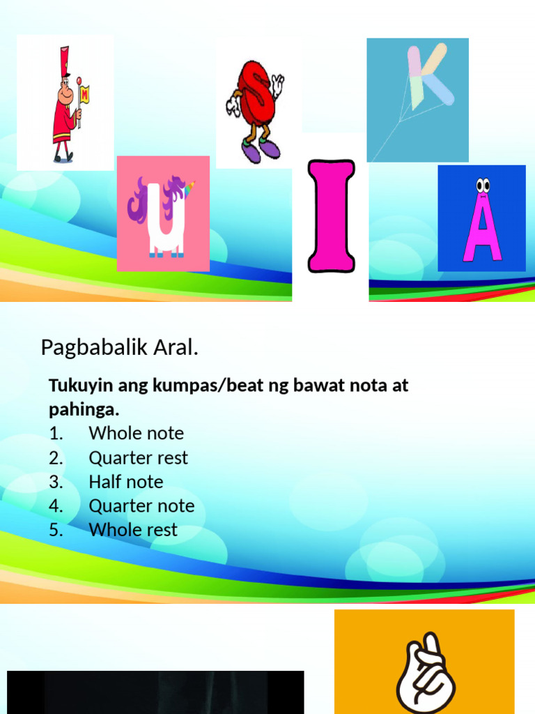 Kickball and Rhythmic Patterns in MAPEH | PDF | Musical Notation ...