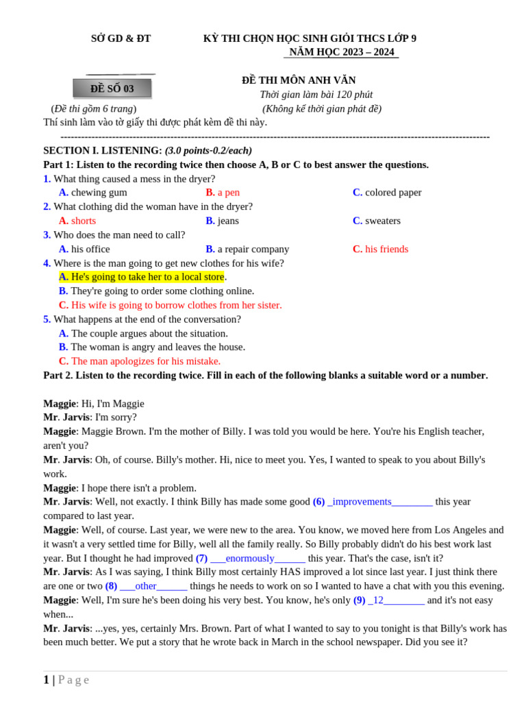 PRACTICE TEST 7 | PDF