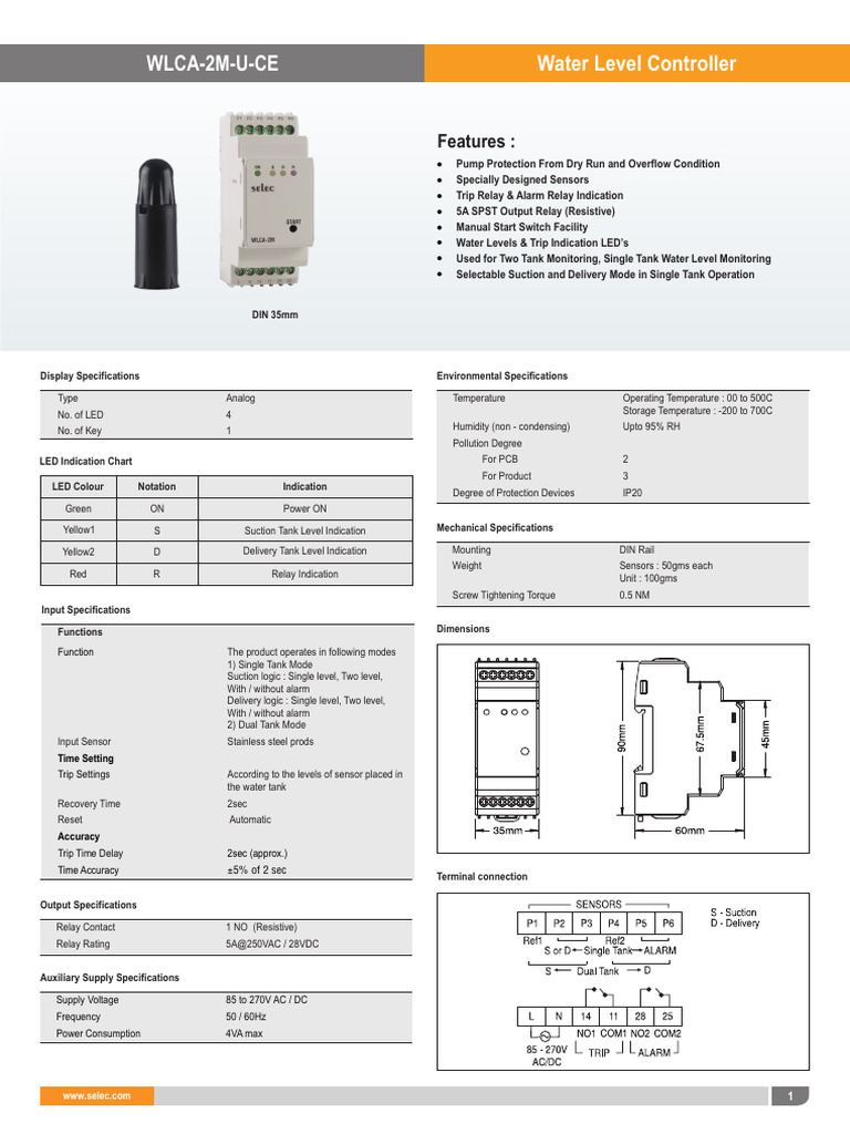 WLCA-2M Datasheet | PDF