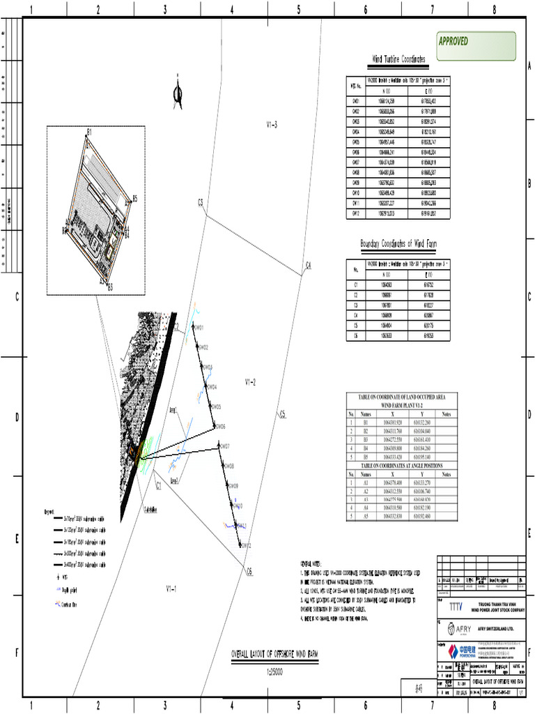 VNTV-PC-DD-MVS-DWG-001 Overall Layout of Offshore Wind Farm - Ap 080421 ...