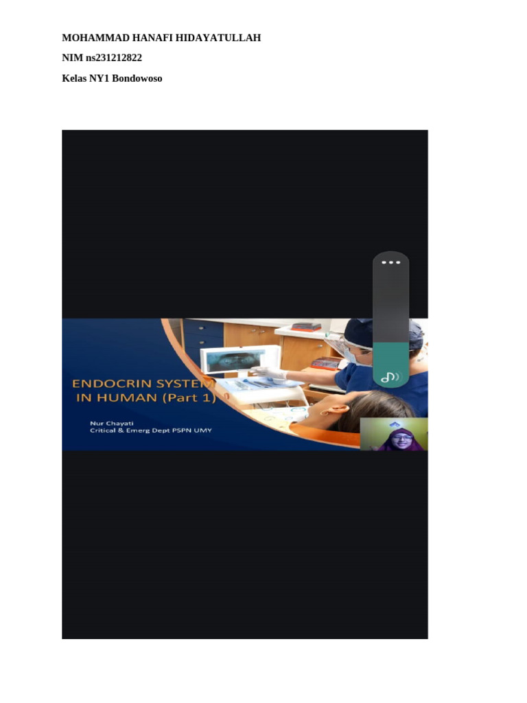Bukti-SS-Video-pemeriksaan Endokrin Dan muskuloskeletal-HANAFI | PDF
