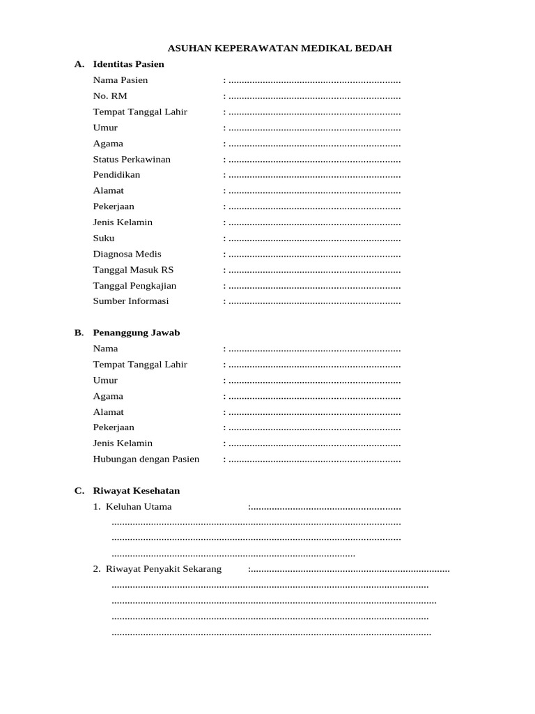 Format Askep KMB | PDF