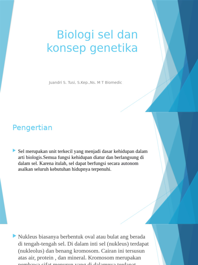 Biologi Sel Dan Konsep Genetika | PDF