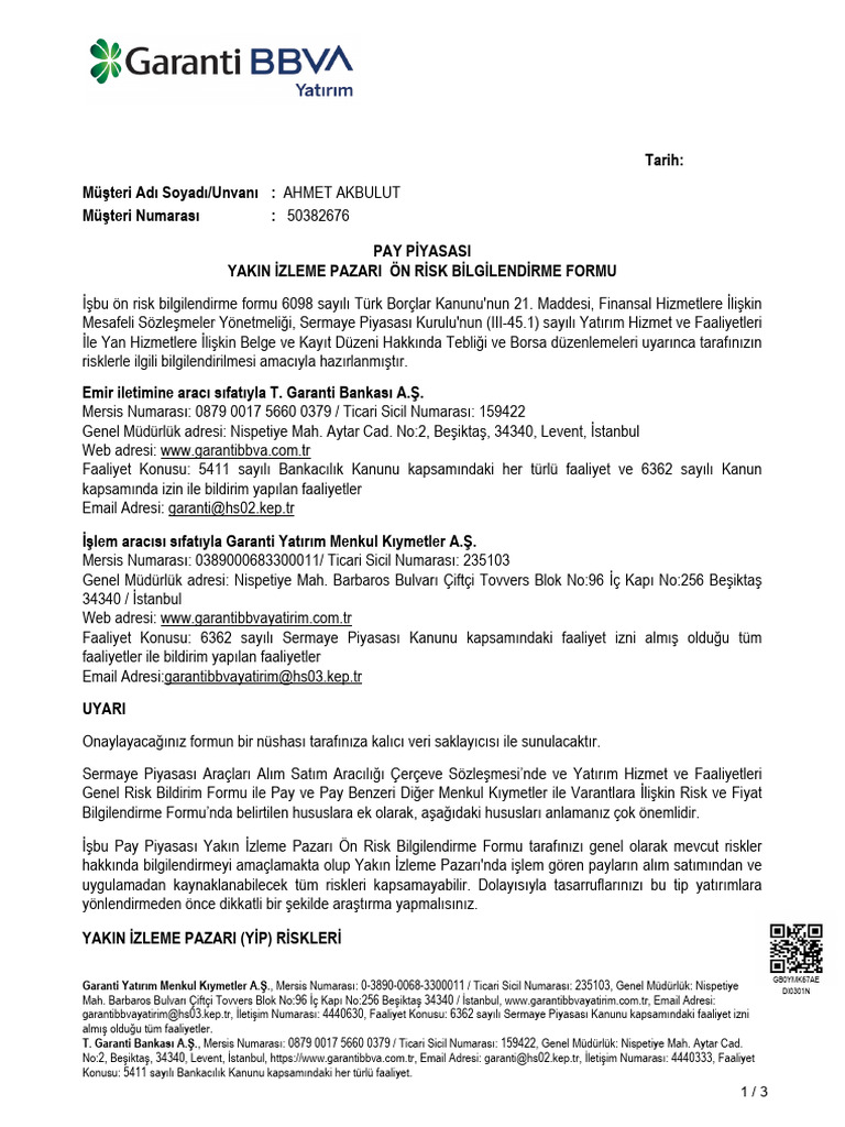 Pay Piya Sasi Yip On Risk | PDF