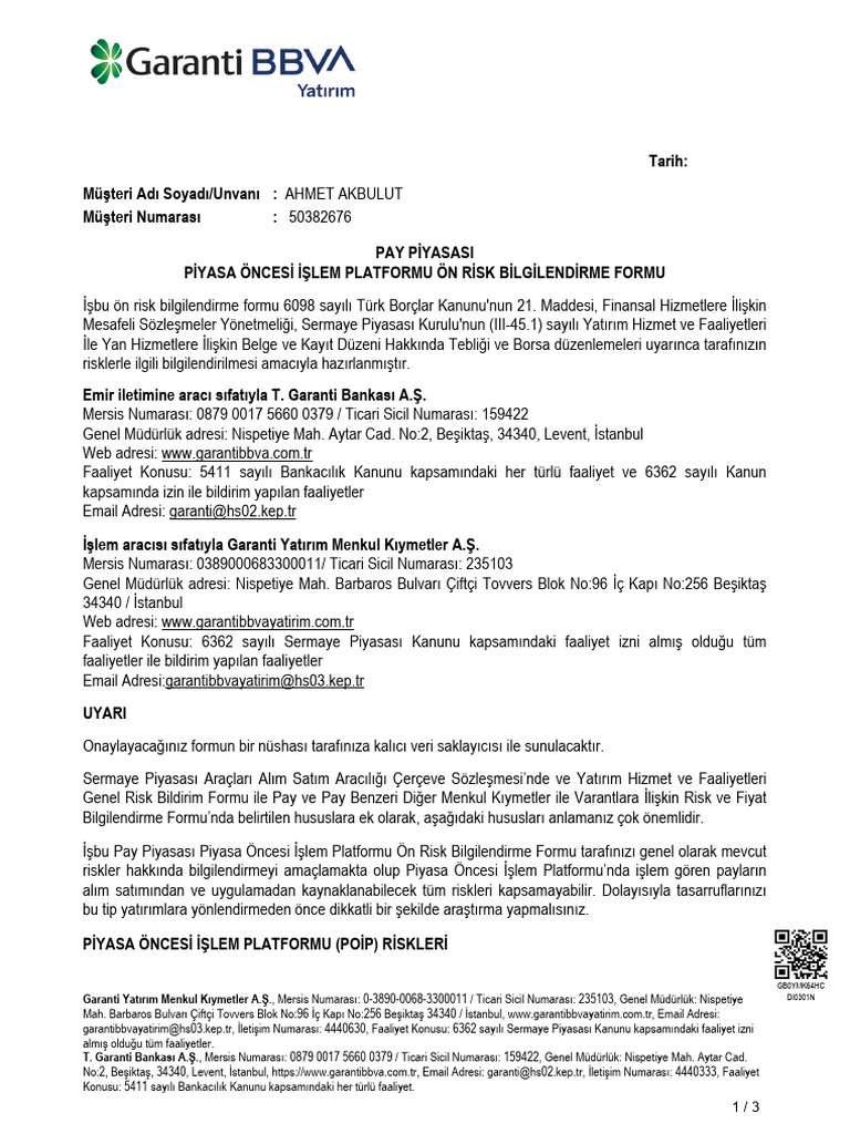 Pay Piya Sasi Poi Pon Risk | PDF