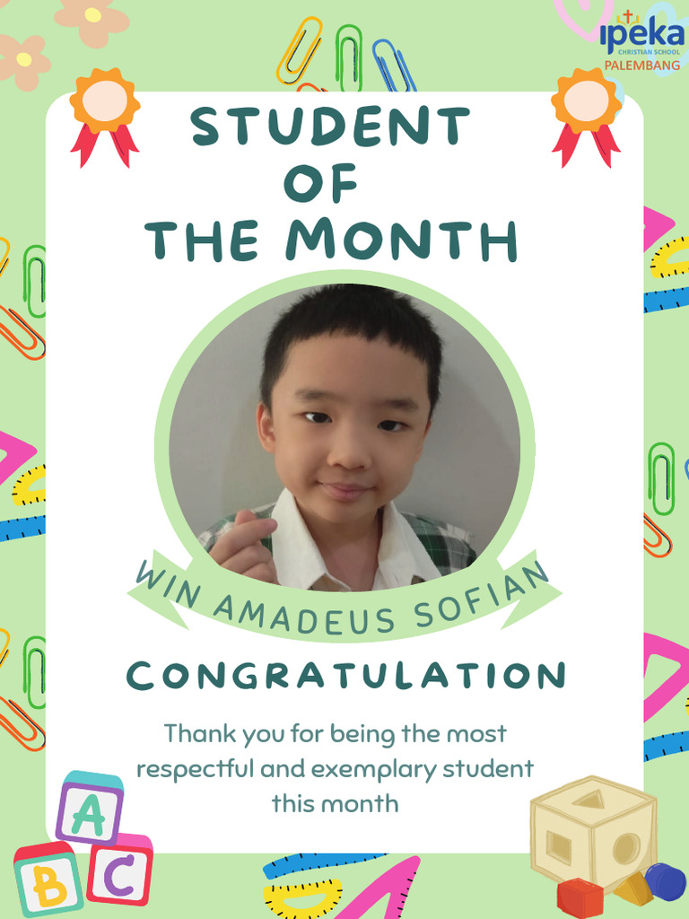 _Student of the Month Poster | PDF
