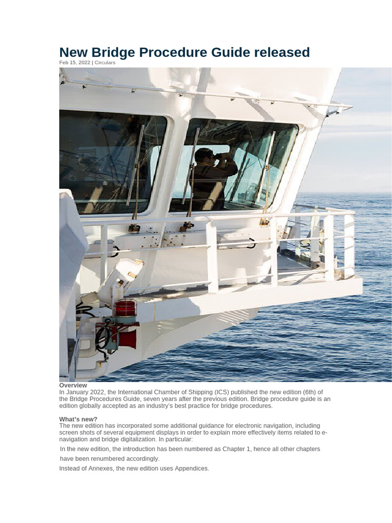 Changes in New BPG 6th Edition | PDF