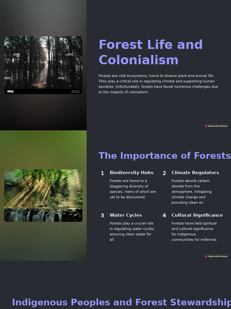 Forest Life and Colonialism | PDF