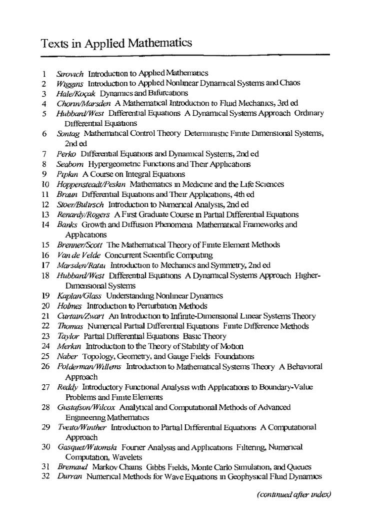 Chorin, Alexandre J. and Mardsen, Jerrold E. - A Mathematical ... Chorin, Alexandre J. and Mardsen, Jerrold E. - A Mathematical ...