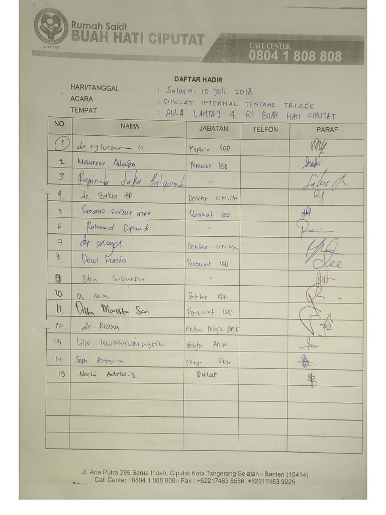 STD 1.1 EP 3 UANG PELATIHAN TRIAGE BHC | PDF