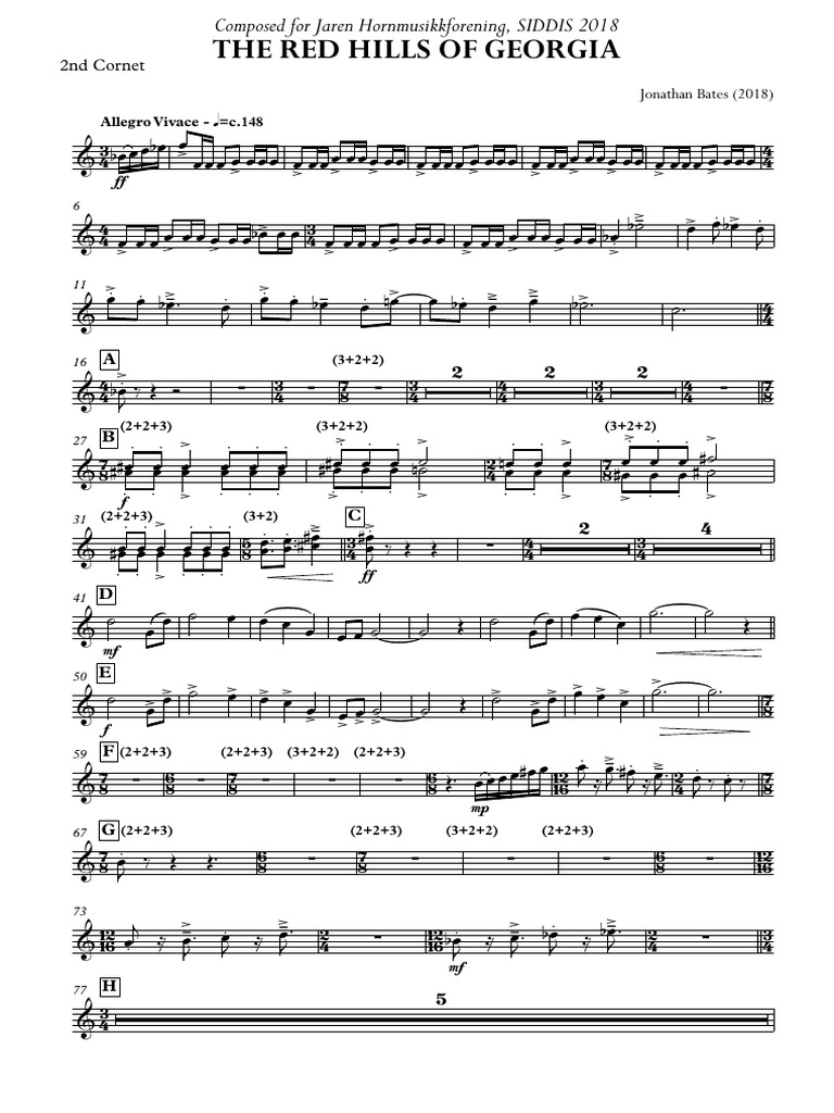 The Red Hills of Georgia - Parts and Score - PDF 2 | PDF