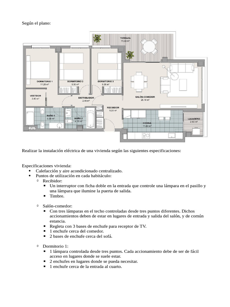 Ej Esquema Electrico Vivienda 2 | PDF