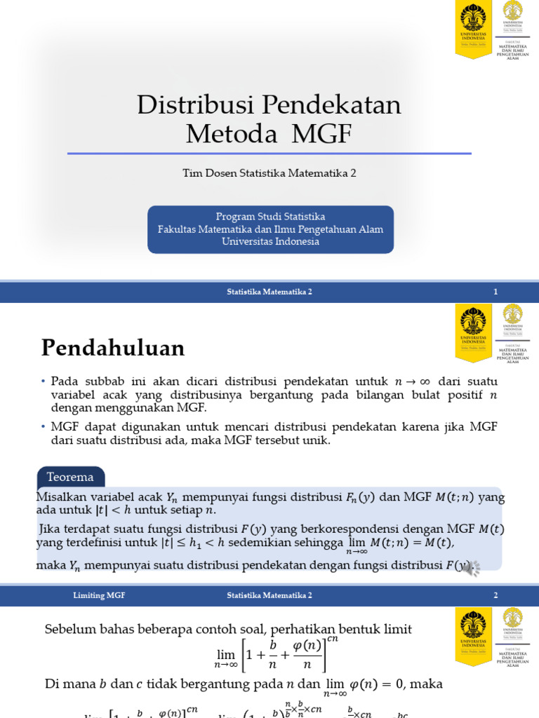 5.3. Limiting MGF Modul | PDF