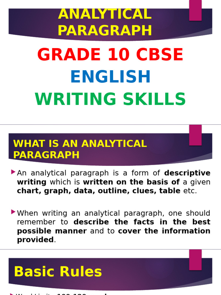 10th Analytical Paragraph | PDF