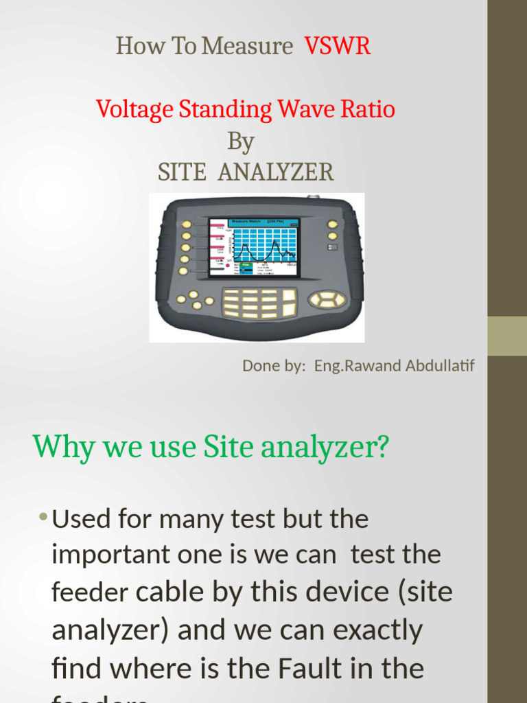 How To Measure VSWR | PDF
