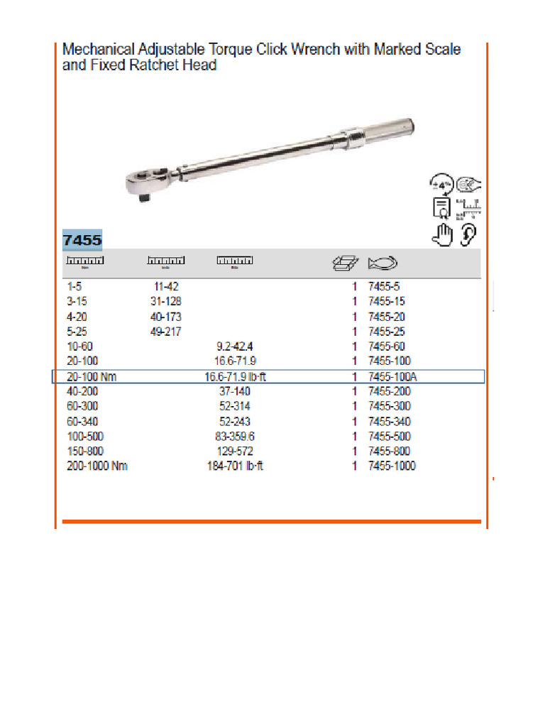 BAHCO-7455-100A-Tech Specs | PDF