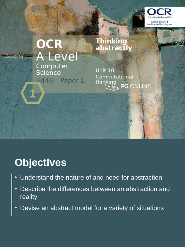 Computational Thinking T1 Thinking Abstractly | PDF