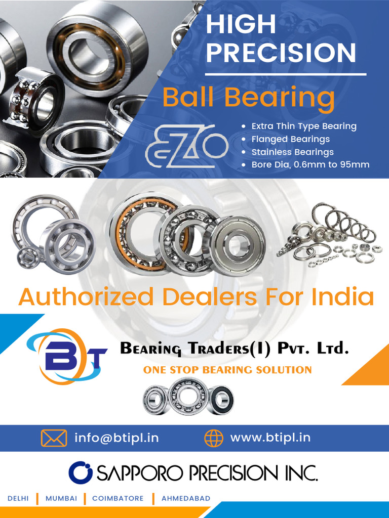 Ezo Bearing Traders Company website catalog | PDF