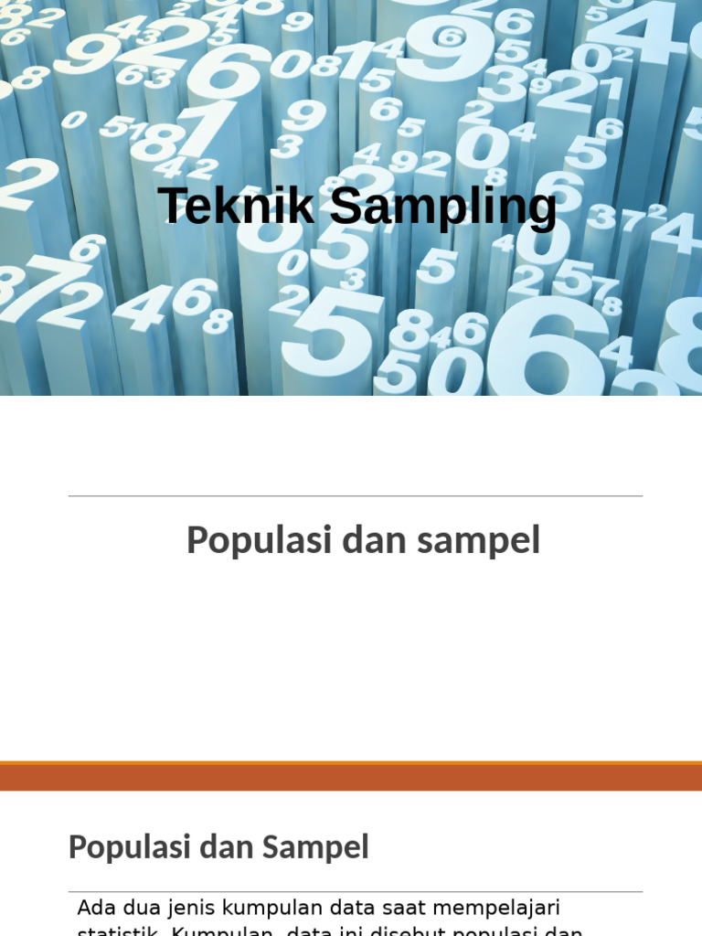 TM 3 - Teknik Sampling | PDF