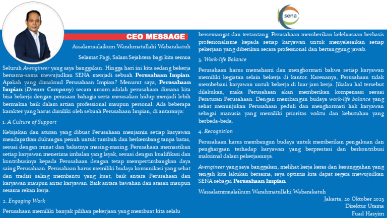 CEO Message - Okt 2023 | PDF