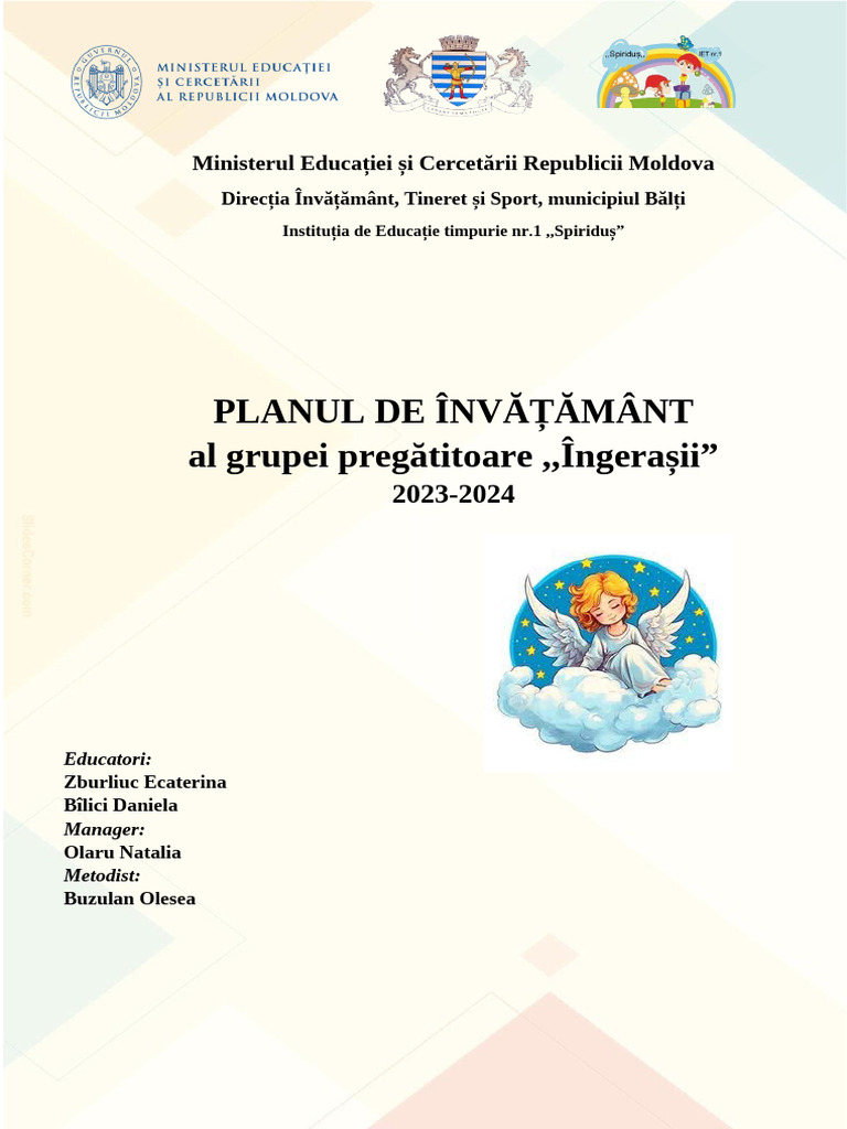 Plan Cadru Pregătitoare 1 | PDF